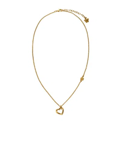 Versace Medusa Heart Pendant Necklace In Yellow | ModeSens