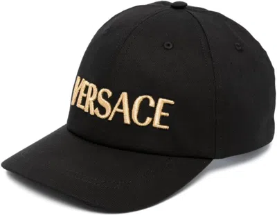 Versace Men's Logo Baseball Cap In Black | ModeSens