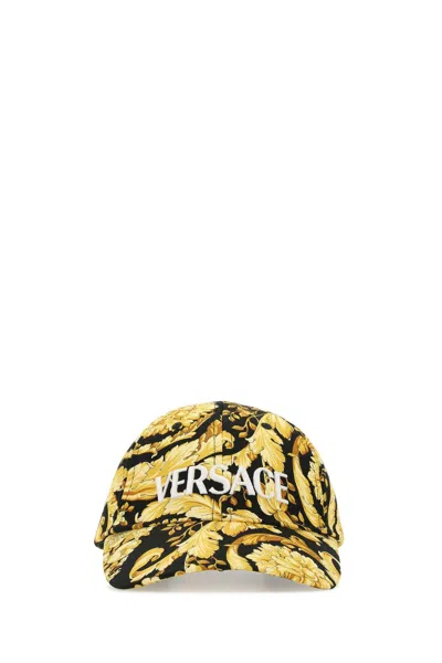 Versace Hats In Golden | ModeSens