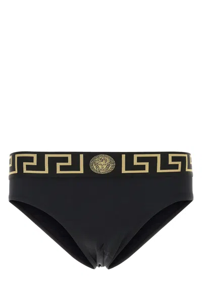 Versace Swim Low Rise Slip Lycra Vita Recycled New Logo-vi Nd Male In ...