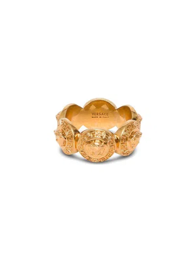 Versace Tribute Medusa Ring In Oro | ModeSens