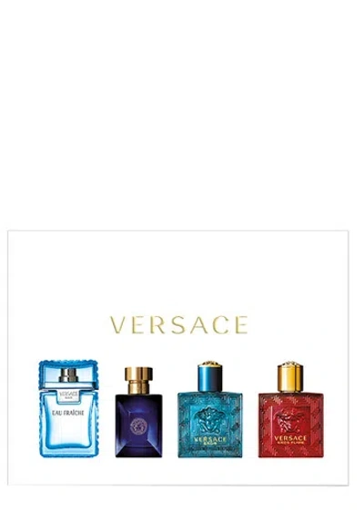 Versace Mens Mini Fragrance Set 4 X 5ml In White | ModeSens
