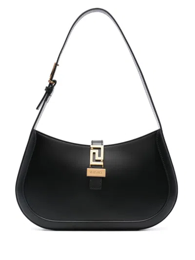 Versace Women's Greek Hobo Bag In Nero | ModeSens
