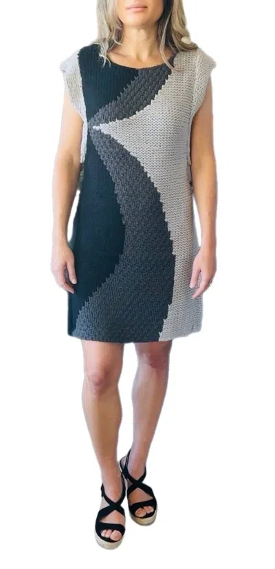 Vertigo Paris Crochet Knit Sweater Dress In Blue | ModeSens