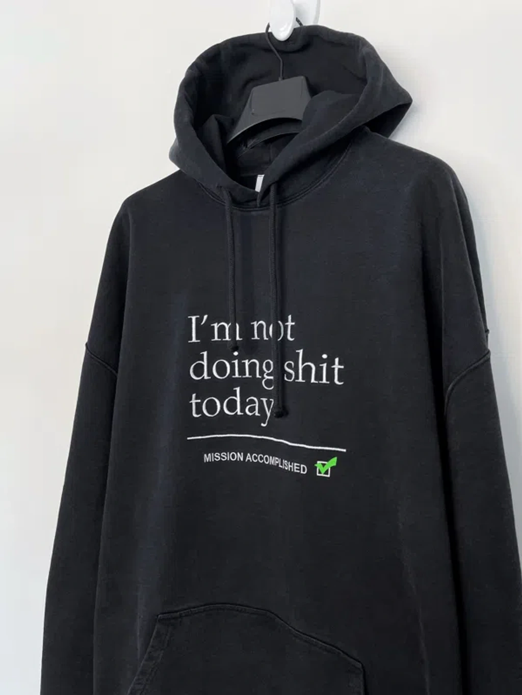 Pre-owned Vetements Grail Embroidered Not Doing Shit Pre-owned Vetements Grail Embroidered Not Doing Shit