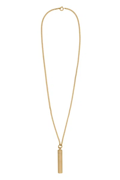 Vetements Powder Necklace With Pendant In Gold | ModeSens