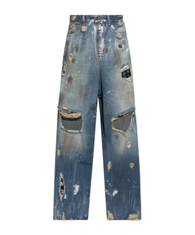 Vetements Ripped Jeans In Multicolor | ModeSens