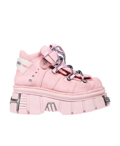 Vetements X New Rock Gamer Platform Sneakers In Pink | ModeSens
