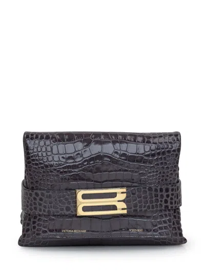 Victoria Beckham Buckle Chain Pouch Bag In Grey | ModeSens