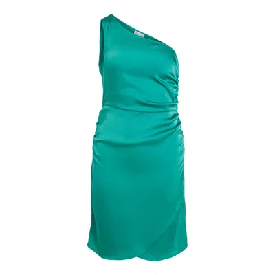Vila Clothes Green Polyester Dress | ModeSens