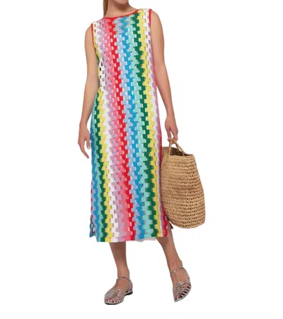 Vilagallo Cindy Crochet Dress In Multi Color | ModeSens
