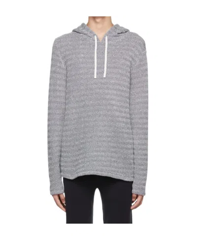 Vince Logo Hooded Sweater In Gray | ModeSens