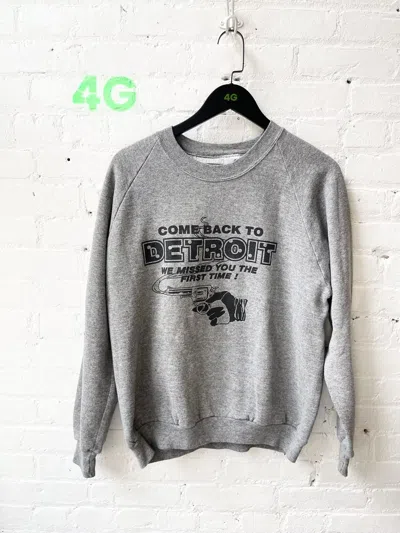 Pre-owned Vintage 90's Gun Shot Glock Bullet Holes Detroit Sweater 4g ...