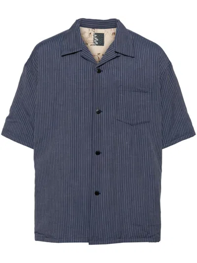 Visvim Wallis Down Shirt In Blue | ModeSens