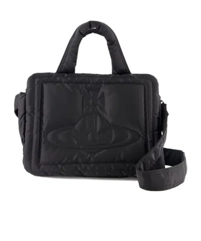 Vivienne Westwood Margaret Logo Detailed Small Bag In Black | ModeSens