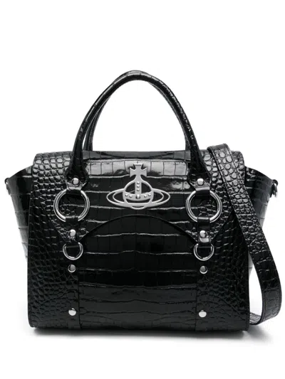 Vivienne Westwood Medium Betty Tote Bag In Black | ModeSens
