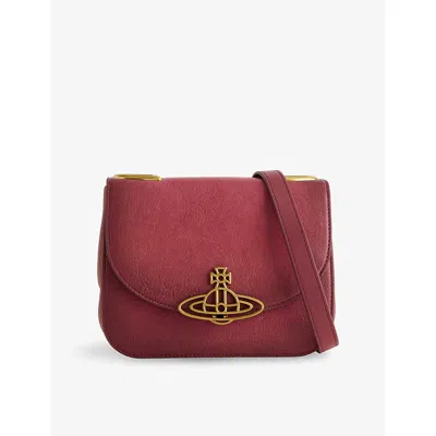 Vivienne Westwood Mens Linda Leather Cross Body Bag Wine | ModeSens