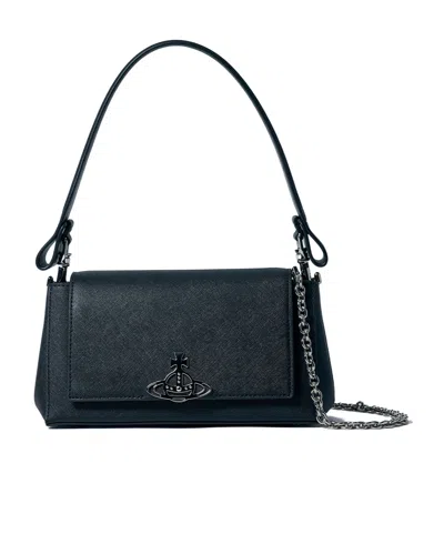 Vivienne Westwood The Hazel Shoulder Bag In Black | ModeSens
