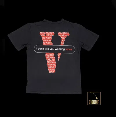 Pre-owned Vlone Text Message Tee Limited Edition With “v” In Black ...