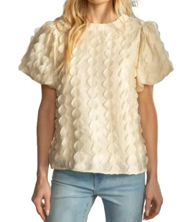 Voy Bubble Top In Cream In White | ModeSens