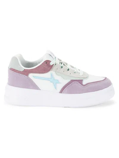 W6yz Women's Xenia Colorblock Sneakers In Purple | ModeSens