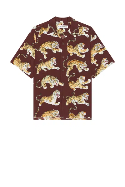 Wacko Maria Hawaiian Shirt Type-6 In Brown | ModeSens