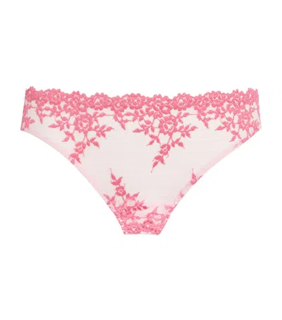 Wacoal Embrace Lace Bikini Briefs In Pink | ModeSens