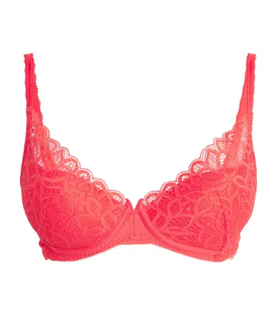 Wacoal Lace Raffine Plunge Bra In Red | ModeSens