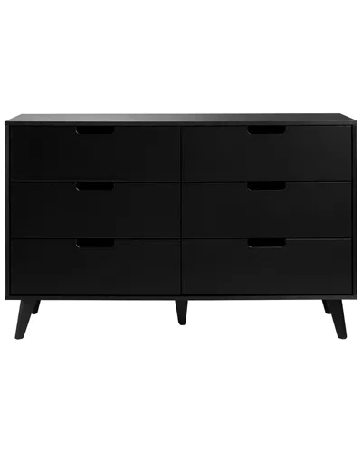 Walker Edison Mid-century Hans 6-drawer Dresser With Cut-out Handles In ...
