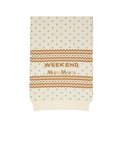 Weekend Max Mara Pattern Scarf In White | ModeSens