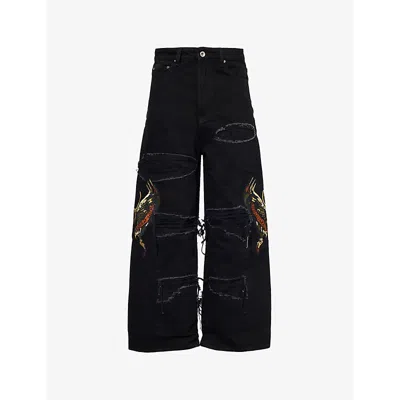 Who Decides War By Ev Bravado Mens Visitor Butterfly-embroidery Wide ...