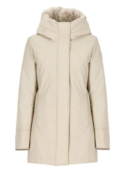 Woolrich Boulder Parka In Beige | ModeSens