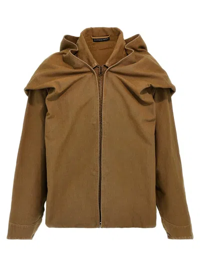 Y/project 'detachable Snap' Hooded Jacket In Beige | ModeSens