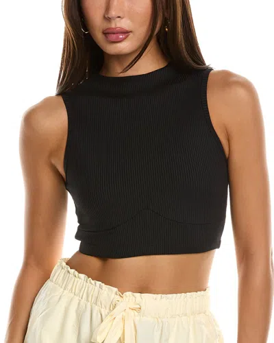 Year Of Ours Ribbed Mock Neck Bra In Black | ModeSens