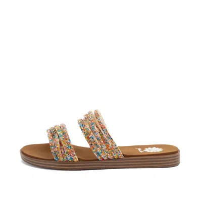Yellow Box Women's Debbie Slide Sandal In Tan In Multi | ModeSens