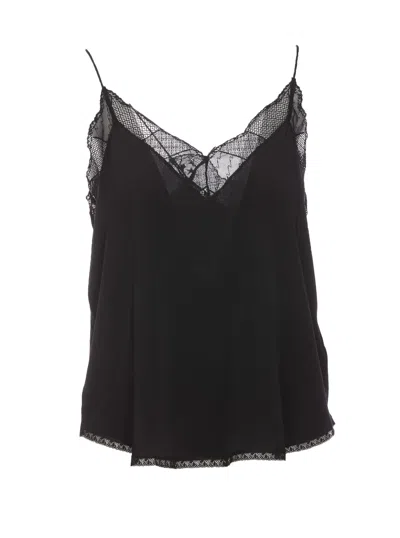 Zadig & Voltaire Christy Cdc Permanent Top In Noir | ModeSens
