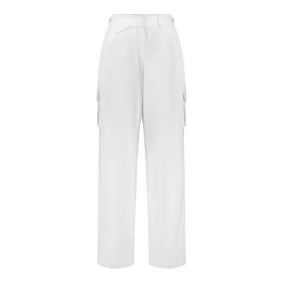 Zena Presley Women's White Pocket Cargo Pants | ModeSens