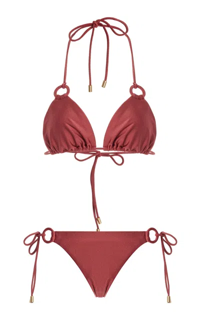 Zimmermann Exclusive Waverly Bikini In Red | ModeSens