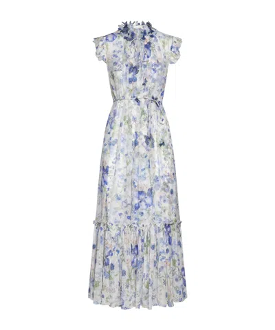 Zimmermann Floral Pattern Dress In White | ModeSens