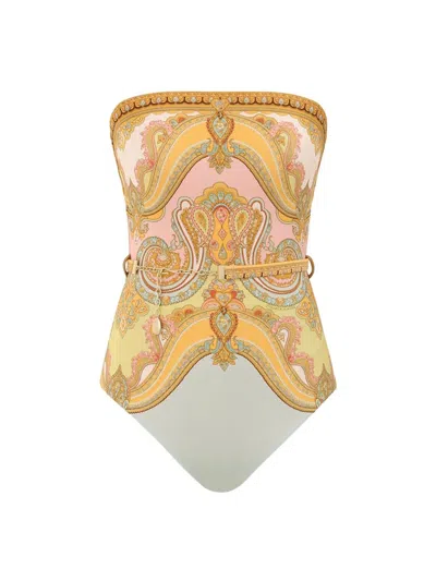 Zimmermann Full Costume In Glp Gold Paisley | ModeSens