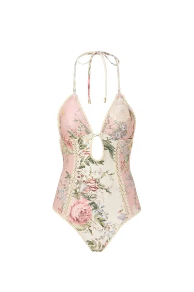 Zimmermann Full Costume In Pink | ModeSens