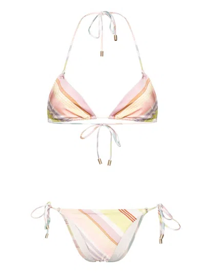 Zimmermann Halliday Mini Tri Bikini In Brown | ModeSens