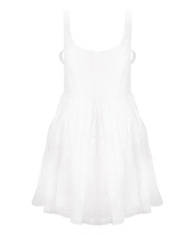 Zimmermann Mini Dress In White | ModeSens