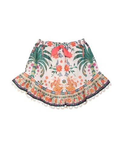 Zimmermann Pattern Skirt In Pink | ModeSens