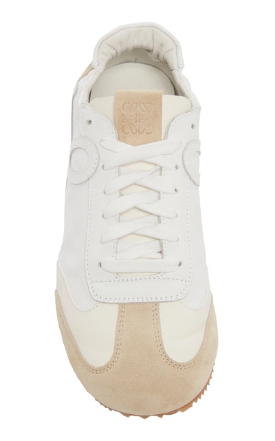 Loewe Ballet Runner Leather Sneakers In White | ModeSens