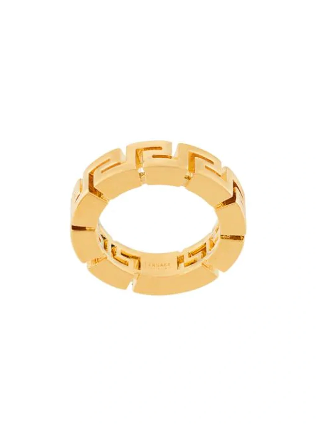 Versace gold meander ring store