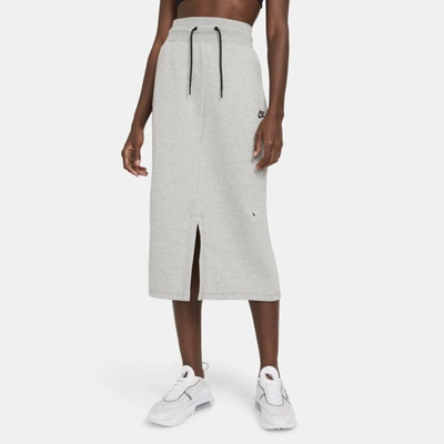 Nike Sportswear Tech Fleece Women's Skirt In Dark Grey Heather,black ...