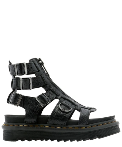 Dr. Martens Olson Zip-front Sandals In Black | ModeSens