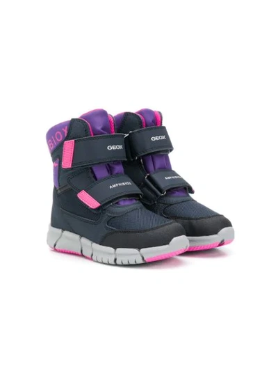 Geox Kids' Waterproof Amphibiox Technology Ankle Boots In Blue | ModeSens