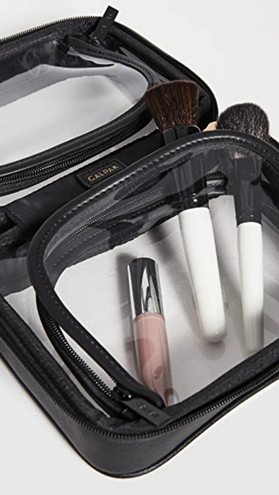 Calpak Mini Clear Cosmetic Case In Black | ModeSens